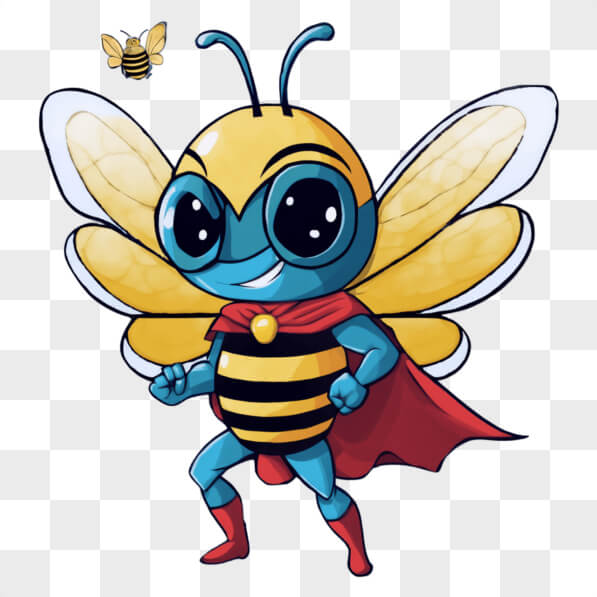 Download Super Bee - Cartoon Bee Dressed as Superman Cartoons Online ...