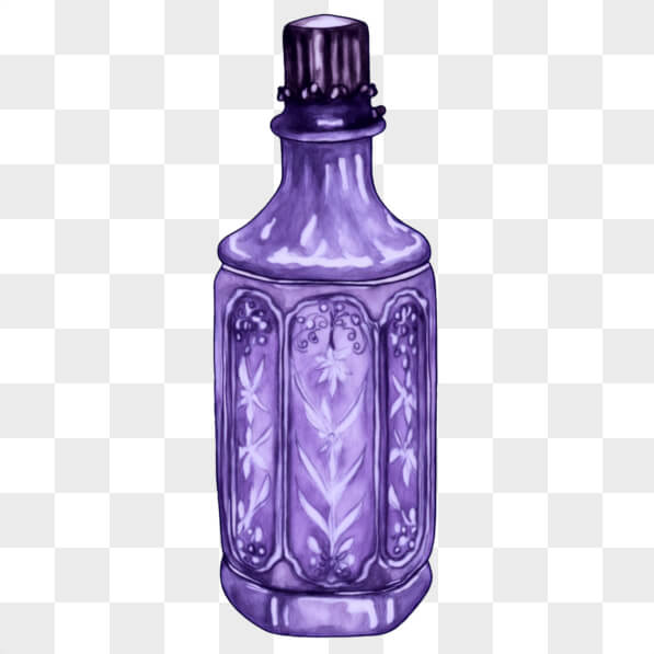 Baixe Elegante Frasco de Vidro Roxo para Perfume e Cosméticos PNGs ...