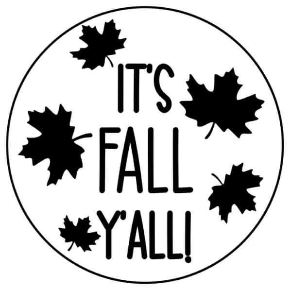 Download Autumn-themed 'It's Fall Y'all' Sticker Quotes Online ...
