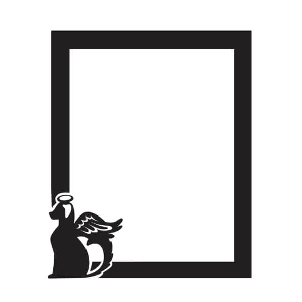 Download Elegant Black and White Angel Frame for Displaying Artwork and ...