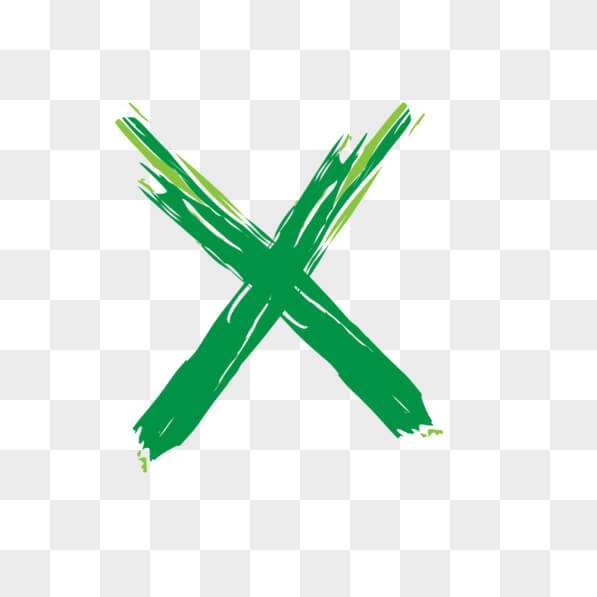 Download Green Letter X with Splattered Paint PNGs Online - Creative ...