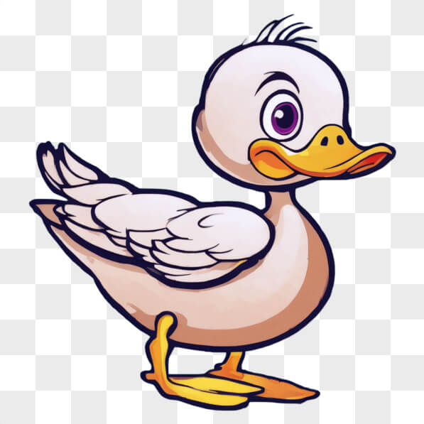 Baixe Pato de desenho animado em pé com bico aberto Cartoons - Creative ...