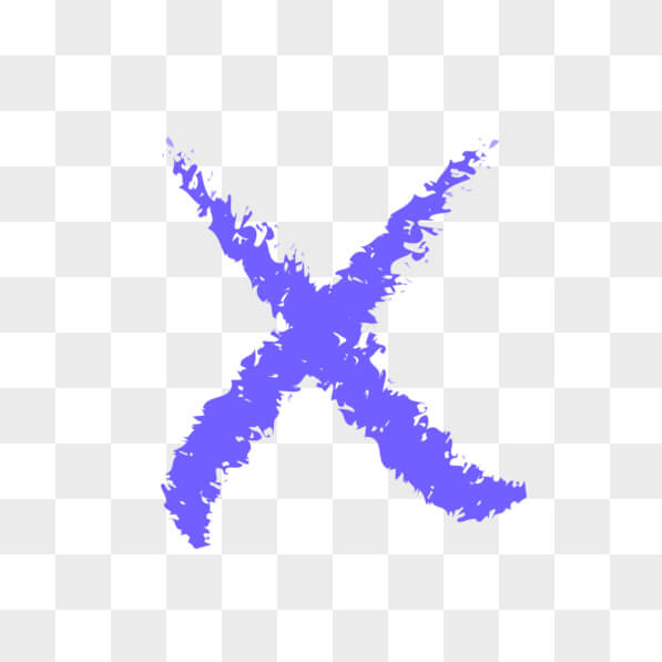 Download Simple Blue 'X' Letter on White Background PNGs Online ...