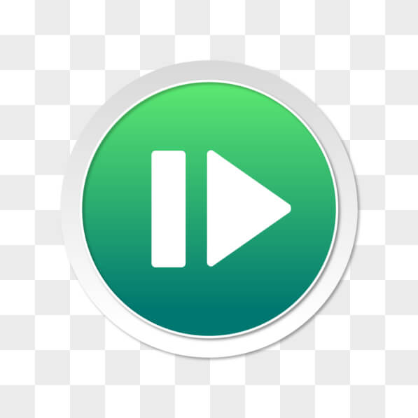 Download Navigate Media with Green Play Button Icon PNG Online ...