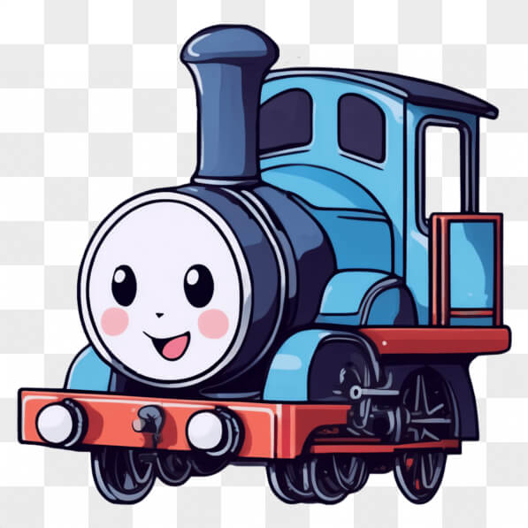 Download Smiling Blue Cartoon Train - Thomas the Tank Engine Cartoons ...