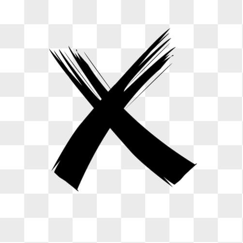 X Transparent Background