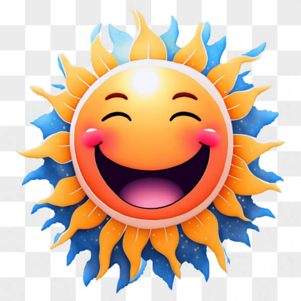 Download Smiling Sun Emoticon for Positive Vibes PNGs Online - Creative ...