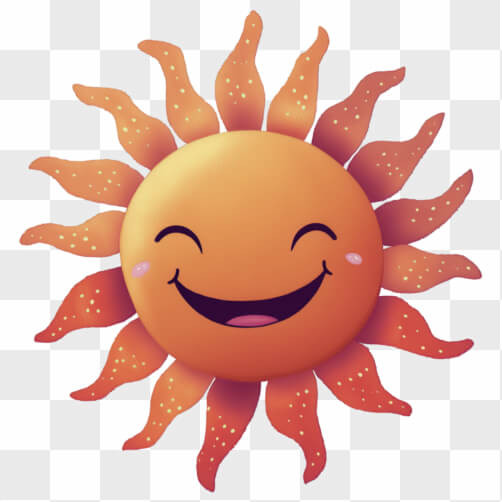 Download Smiling Sun with a Happy Face in Black Background PNGs Online ...