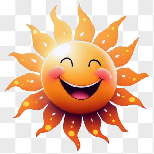 Download Happy Sun with a Smiley Face on Black Background PNGs Online ...
