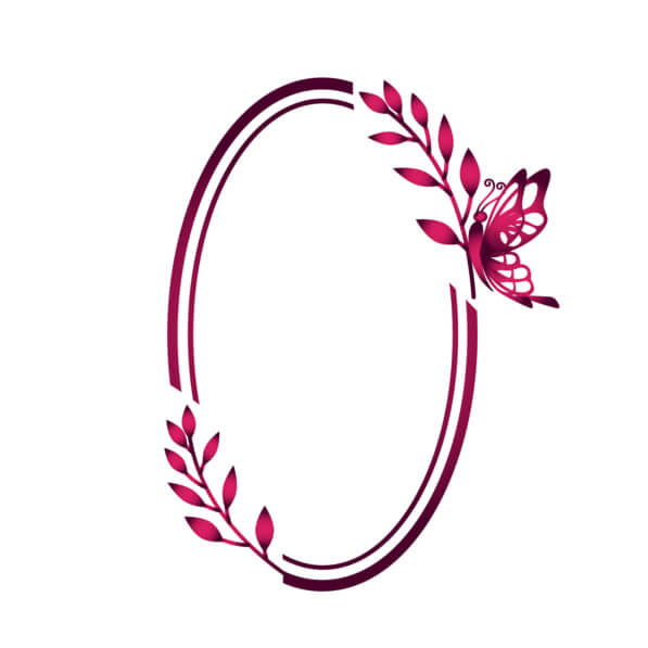 Download Oval Butterfly Frame Frames Online - Creative Fabrica
