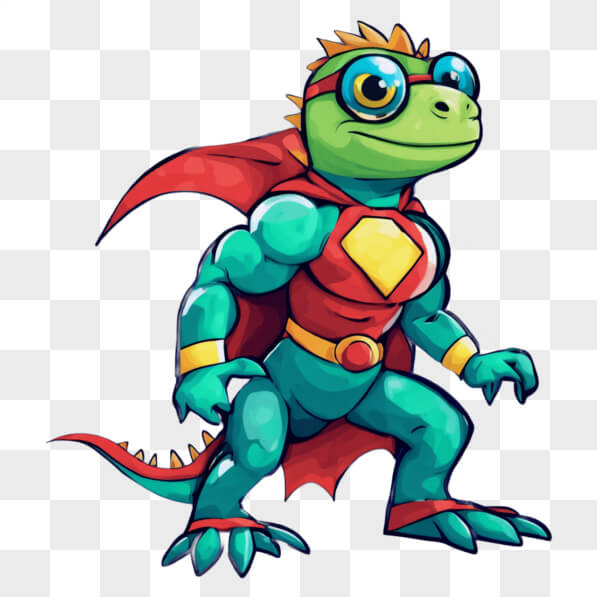 Download Superhero Lizard Illustration Cartoons Online - Creative Fabrica