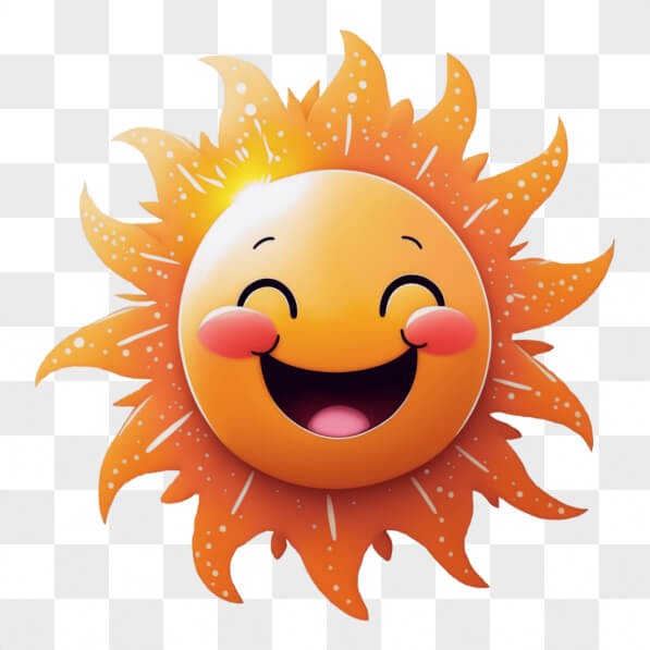 Download Happy Sun Emoji with Smile PNGs Online - Creative Fabrica