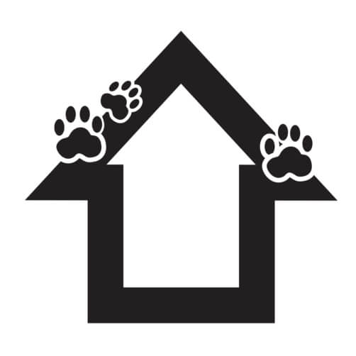 Download Blue House with Paw Prints Frames Online - Creative Fabrica