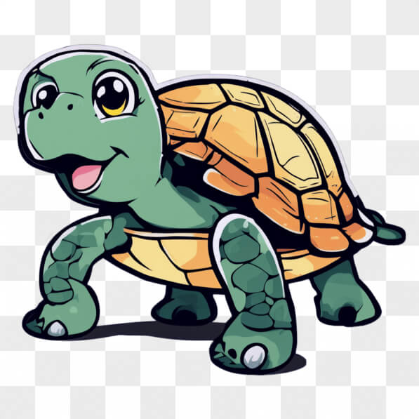 Download Cartoon Turtle with Open Mouth and Wide Eyes Cartoons Online ...