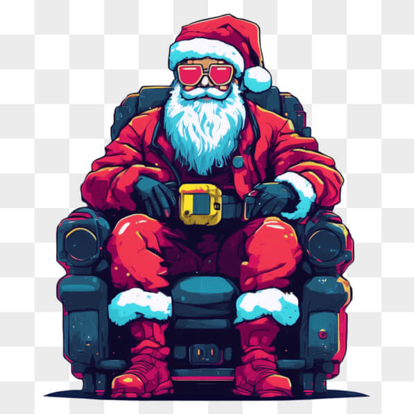 Download Santa Claus Celebrating Christmas with Happy Holidays Shirt ...