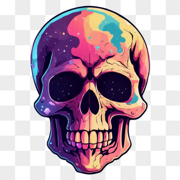 Download Colorful Skull Art Cartoons Online - Creative Fabrica
