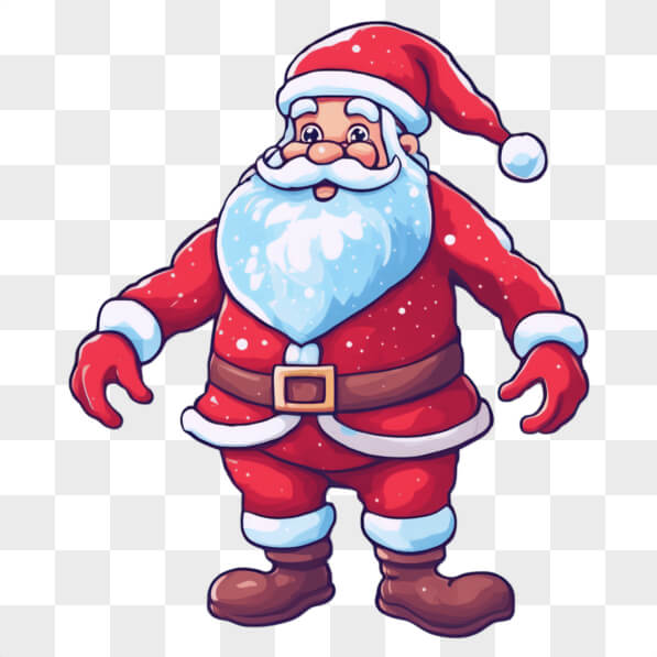 Download Cartoon Santa Claus with Hands in Pockets Cartoons Online ...