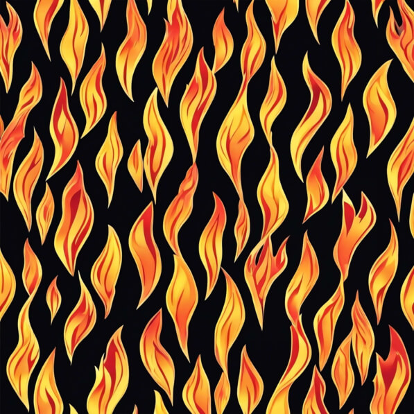 Download Seamless Fire Flames Pattern on Black Background Backgrounds ...