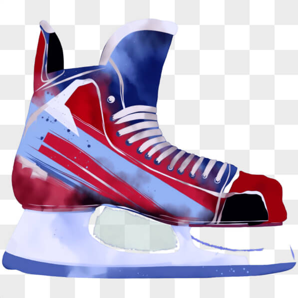 Download Colorful Ice Hockey Skate on Black Background PNGs Online ...