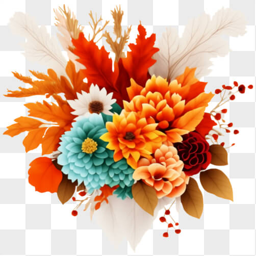 Autumn Flower Arrangement PNG - Download Free & Premium Transparent ...