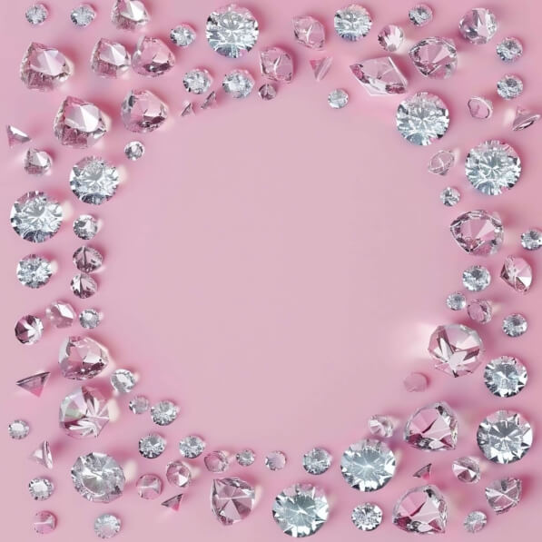 Download Diamond Circle on Pink Background Backgrounds Online ...