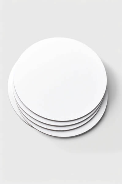 Download Stack of White Round Coasters Mockups Online - Creative Fabrica