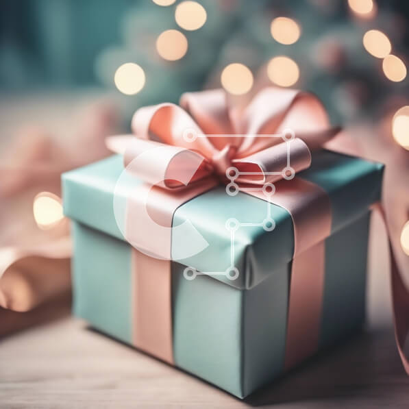 Turquoise Gift Box for Special Occasions stock photo | Creative Fabrica