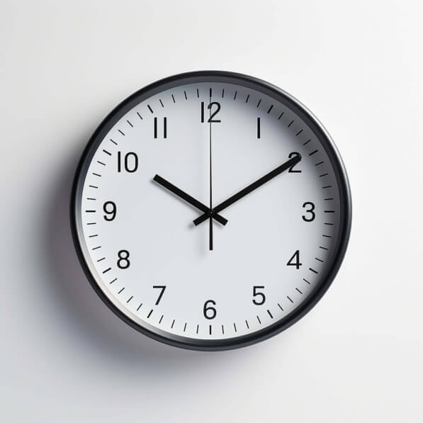 Download Black and White Wall Clock at 11 O'clock Mockups Online ...