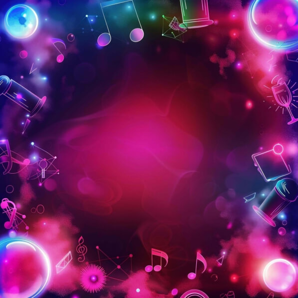 Download Colorful Music Notes and Instruments Background Backgrounds ...