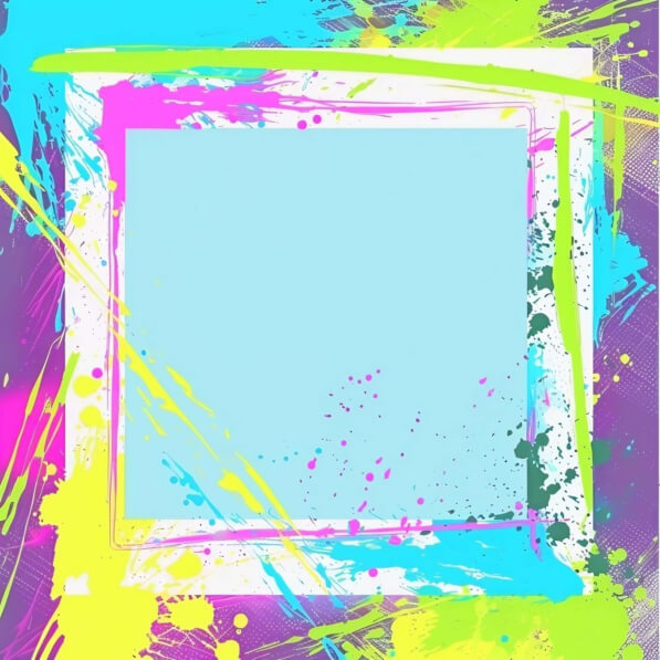 Download Colorful Paint Splatter Frame Backgrounds Online - Creative ...