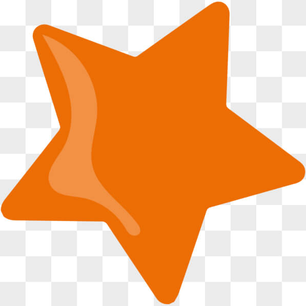 Descarga Estrella naranja sobre fondo blanco PNGs En Línea - Creative ...