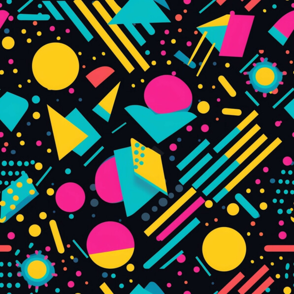 Download Bright Geometric Pattern with 80s Style Patterns Online ...