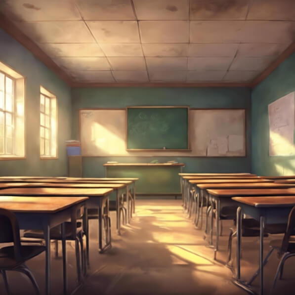 Download Empty Classroom with Sunlight and Essential Furniture ...