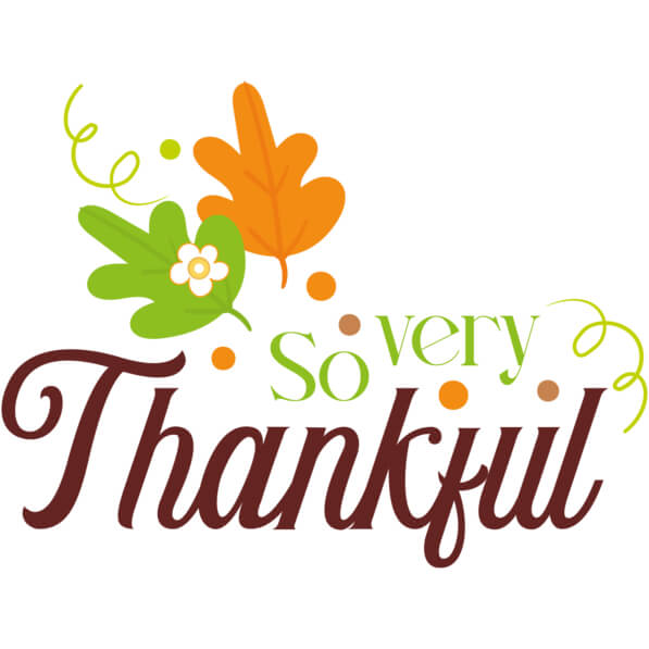 Download 'So Thankful' Sign with Leaves and Flowers Quotes Online ...