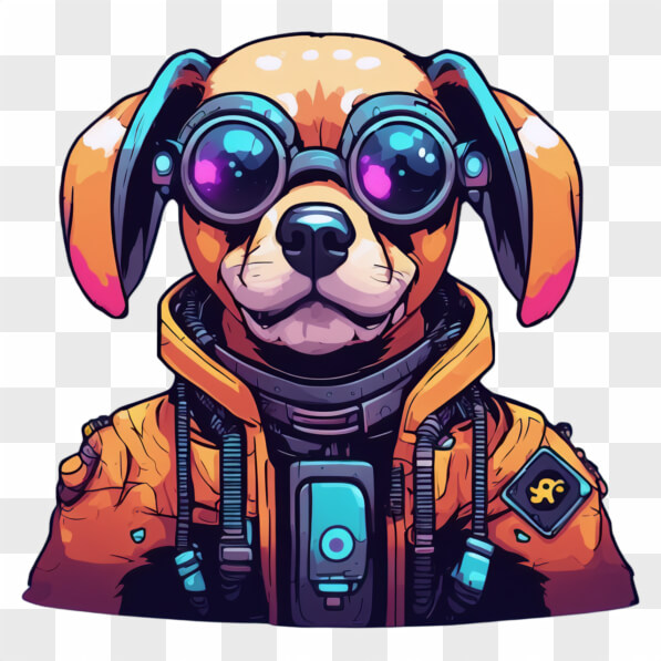 Download Futuristic Dog in Spacesuit with Goggles Cartoons Online ...