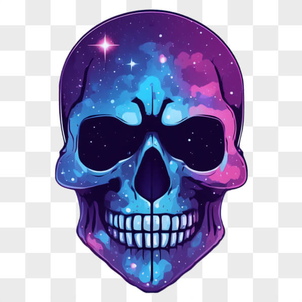 Download Colorful Skull with Stars and Planets Cartoons Online ...