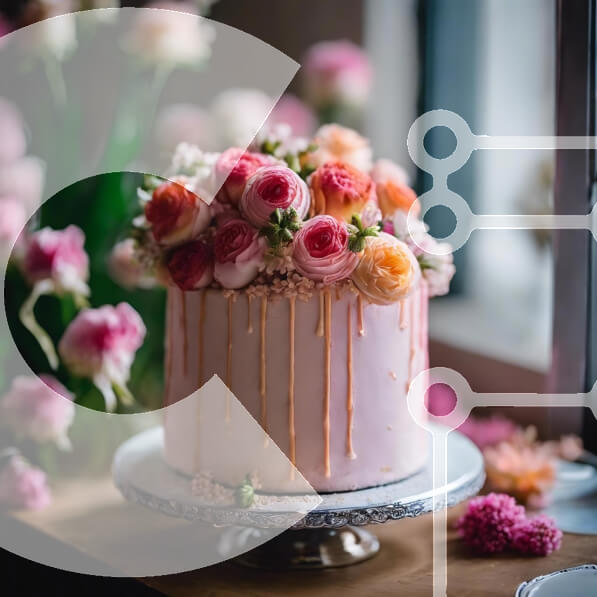 Gâteau rose avec des roses pour les anniversaires et les anniversaires ...
