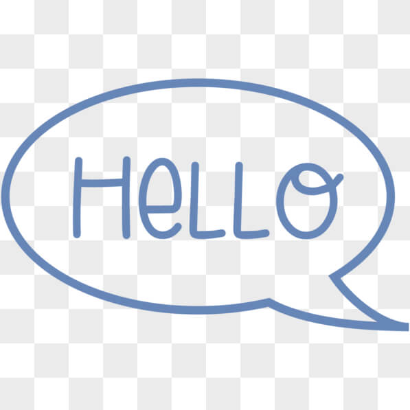 Download Speech Bubble with Hello Text PNGs Online - Creative Fabrica