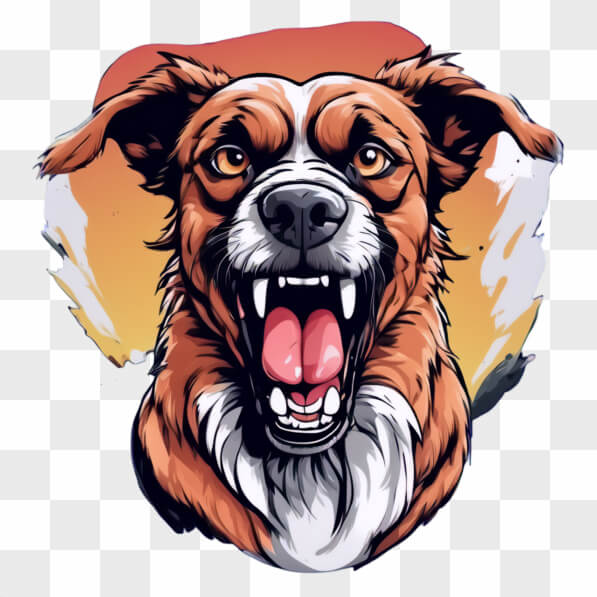 Download Aggressive Dog Head Illustration Cartoons Online - Creative ...
