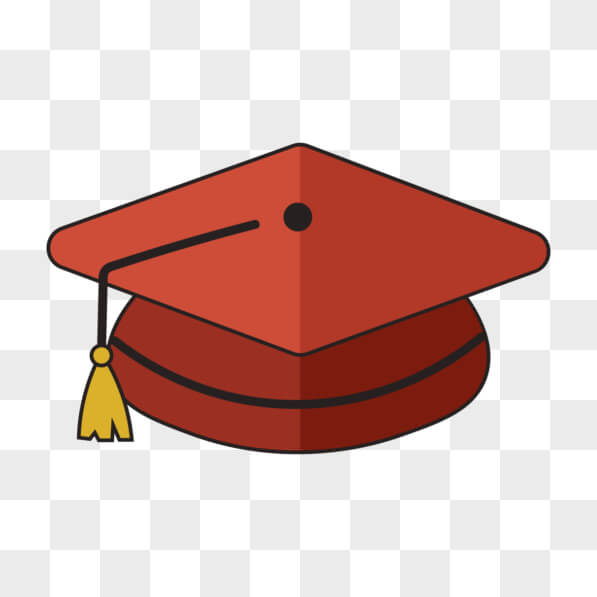 Descarga Birrete Rojo de Graduación con Borla en Fondo Blanco PNGs En ...