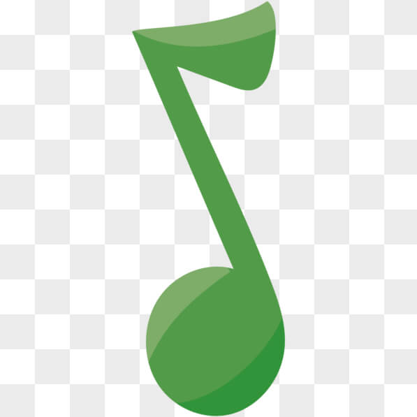 Download Green Musical Note Symbol PNGs Online - Creative Fabrica