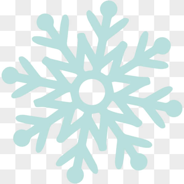 Download Blue Snowflake for Winter Decor PNGs Online - Creative Fabrica
