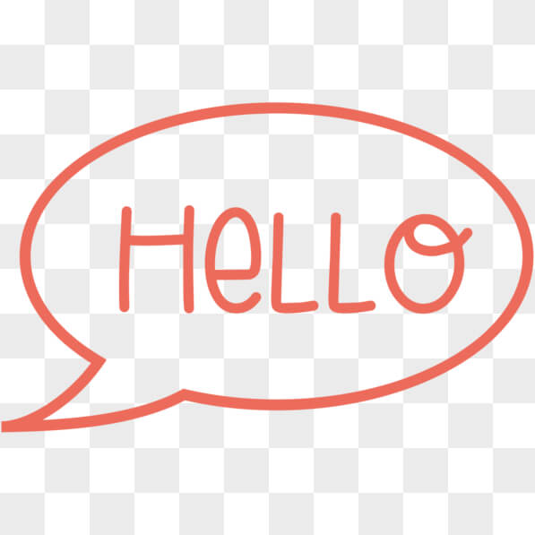 Baixe Balão de Fala com a Palavra Olá PNGs - Creative Fabrica