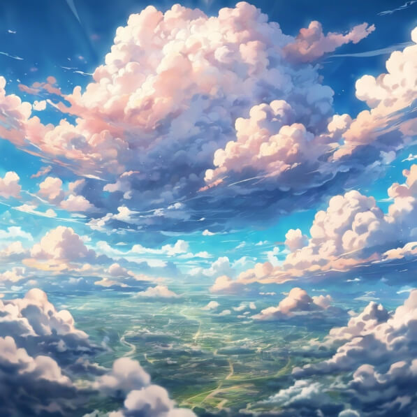 Download Beautiful Clouds in the Sky Backgrounds Online - Creative Fabrica
