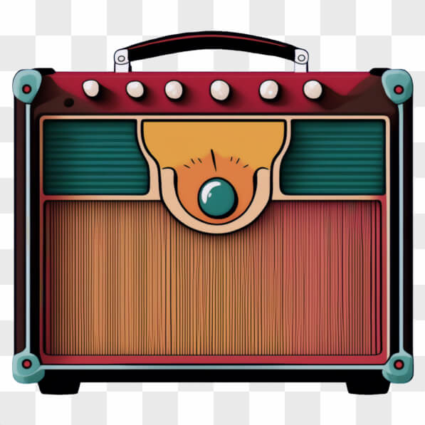 Download Colorful Retro-styled Amplifier PNGs Online - Creative Fabrica