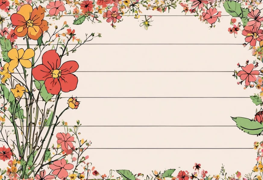 Download Colorful Floral Frame Backgrounds Online - Creative Fabrica