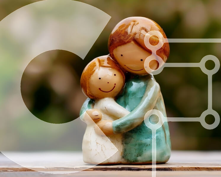 Figurine of Two People Hugging on Wooden Surface stock photo | Creative ...