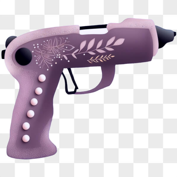 Download Purple Plastic Gun with Floral Decorations PNGs Online ...