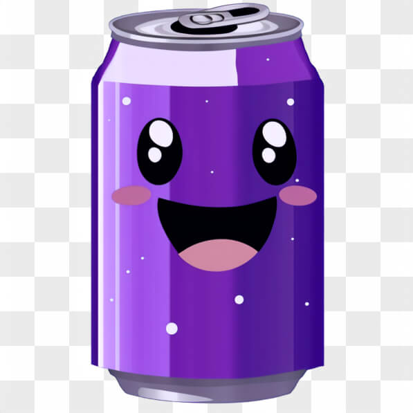 Download Smiling Purple Soda Can Cartoon Character PNGs Online ...
