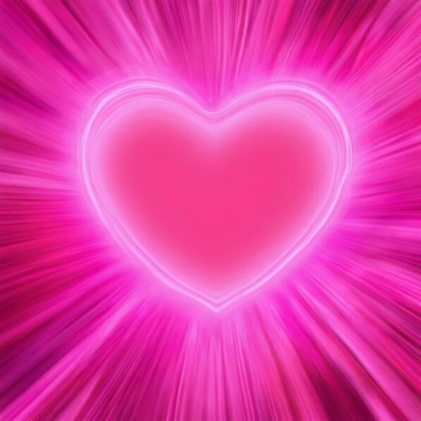 Download Bright Pink Heart with Rays of Light Backgrounds Online ...